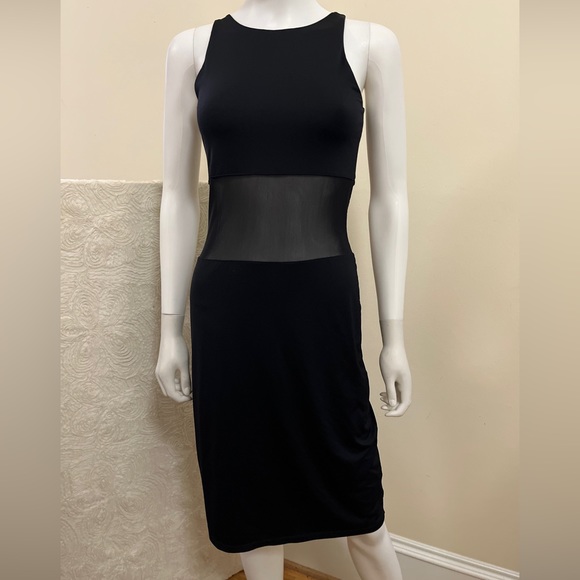 Ralph Lauren | Dresses | Vintage Ralph By Ralph Lauren Slinky Black Peek A Boo Lbd Cocktail ...